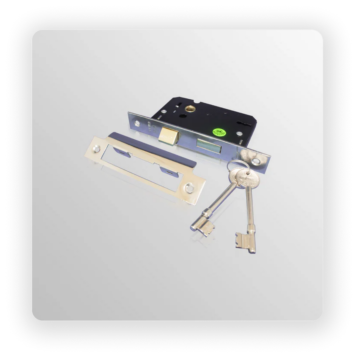 63mm 3 Lever Sash Lock in Satin Nickel finish – Handle Master