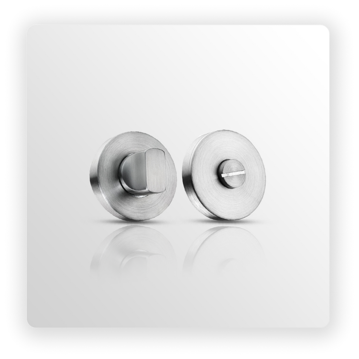 Bathroom Lock Thumb Turn with Indicator 6mm in Polished Stainless Stee ...
