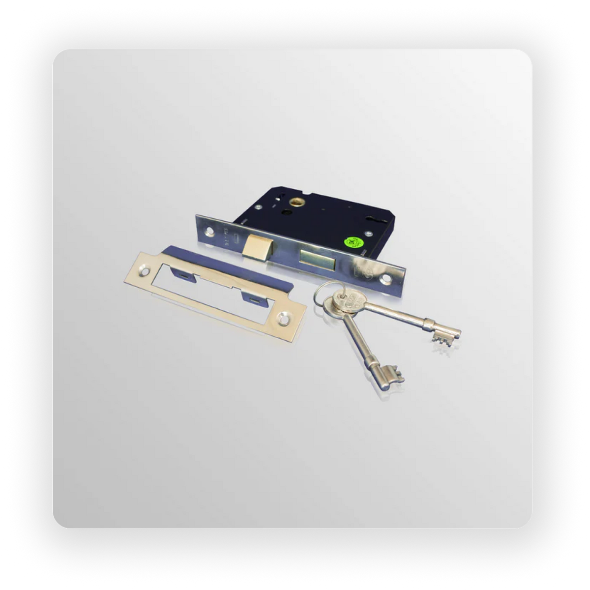 76mm 3 Lever Sash Lock Satin Nickel – Handle Master