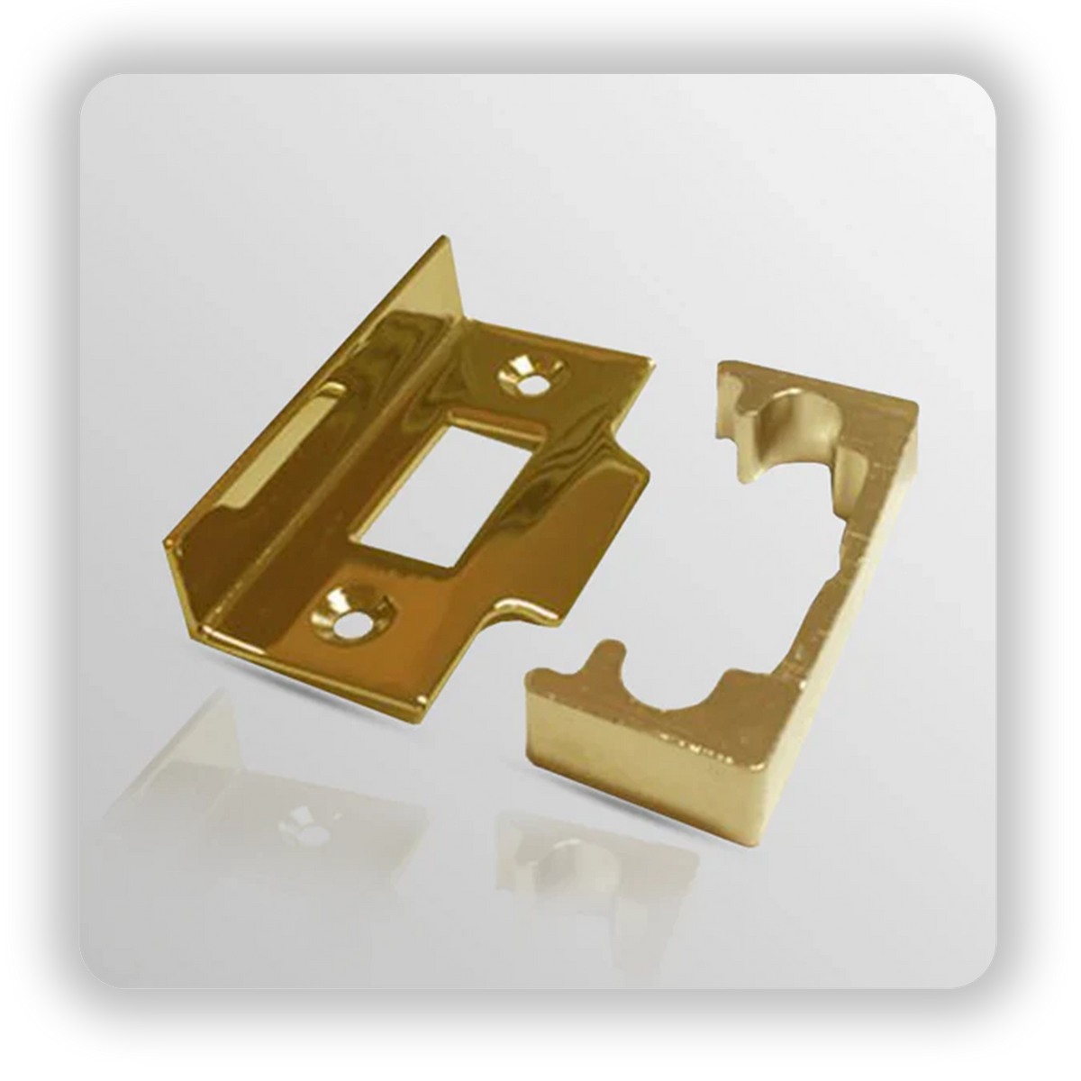 13 mm Rebate Kit for 3 lever lock in Electro Polish Brass Finish ...