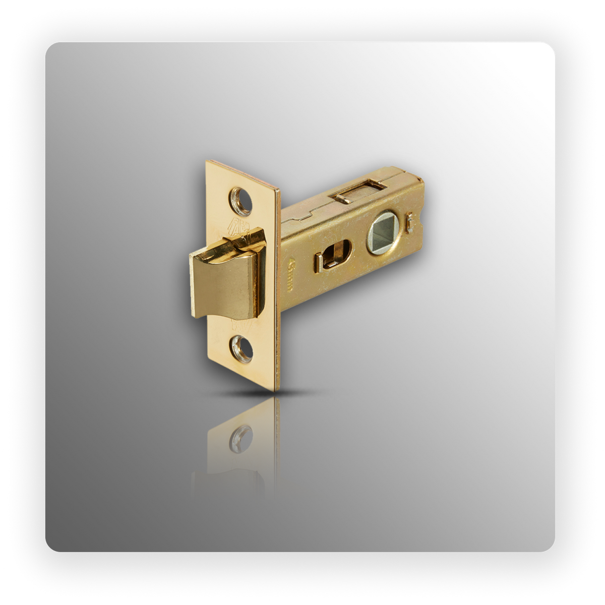 Bolt through Tubular Mortice Door Latch 63mm Polished Brass – Handle Master