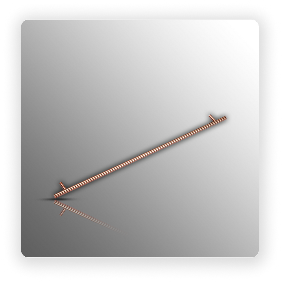 Satin Copper Kitchen Cupboard Handles 416mm T-Bar Style – Handle Master