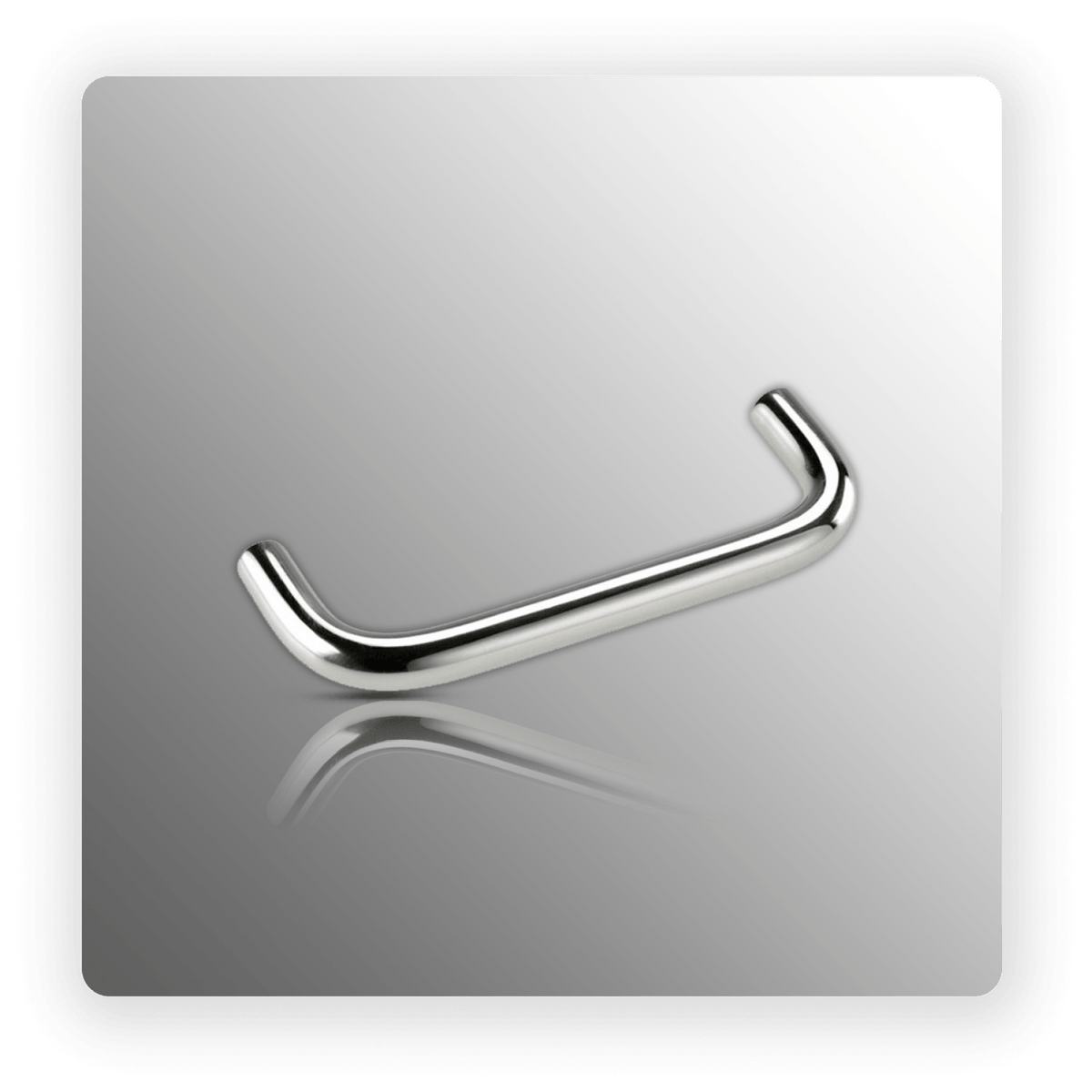 D Shaped Cupboard Handles Brushed Chrome Finish - 150mm Centres ...