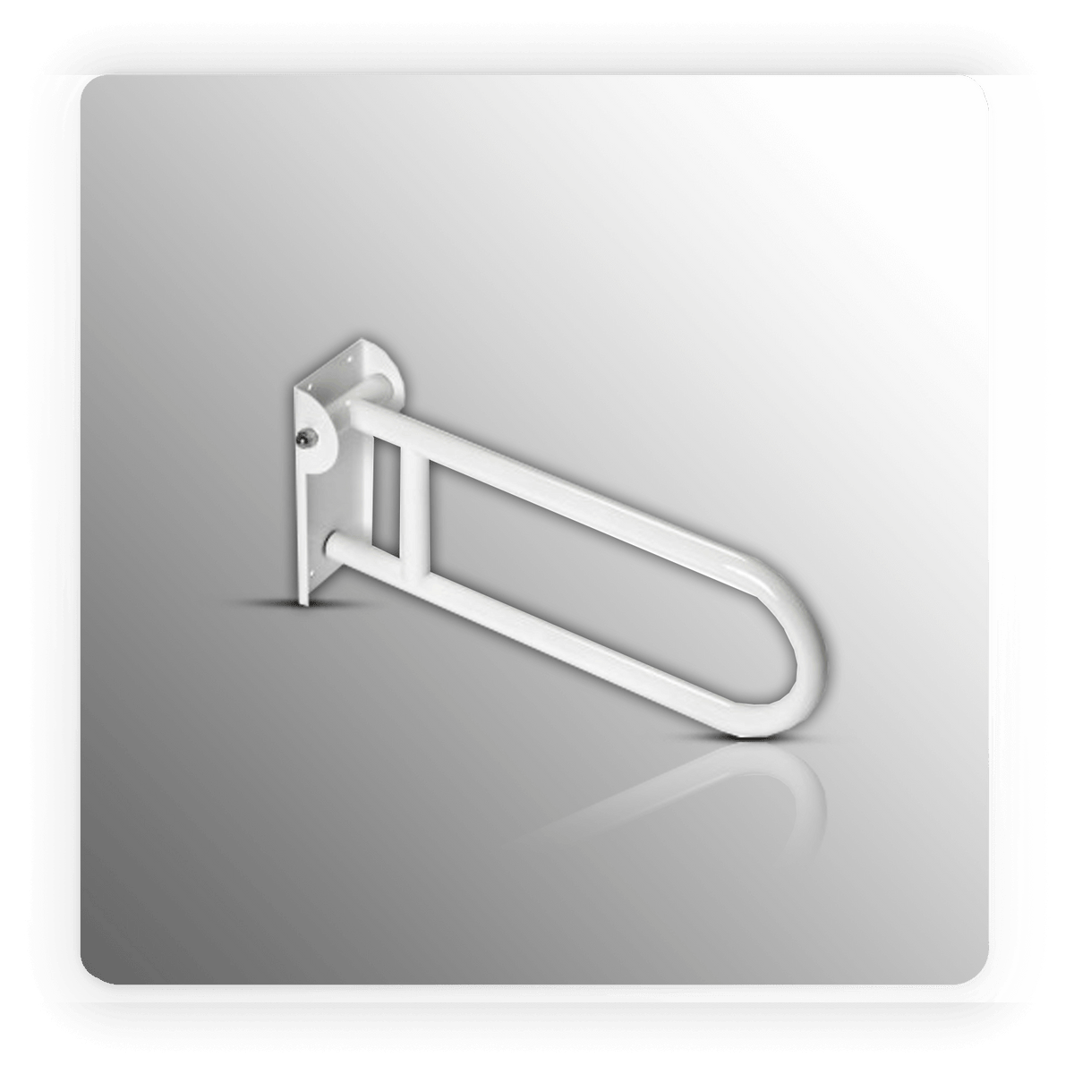 Hinged Grab Rails for Toilets and Bathrooms in White - Doc M Pack 32mm ...