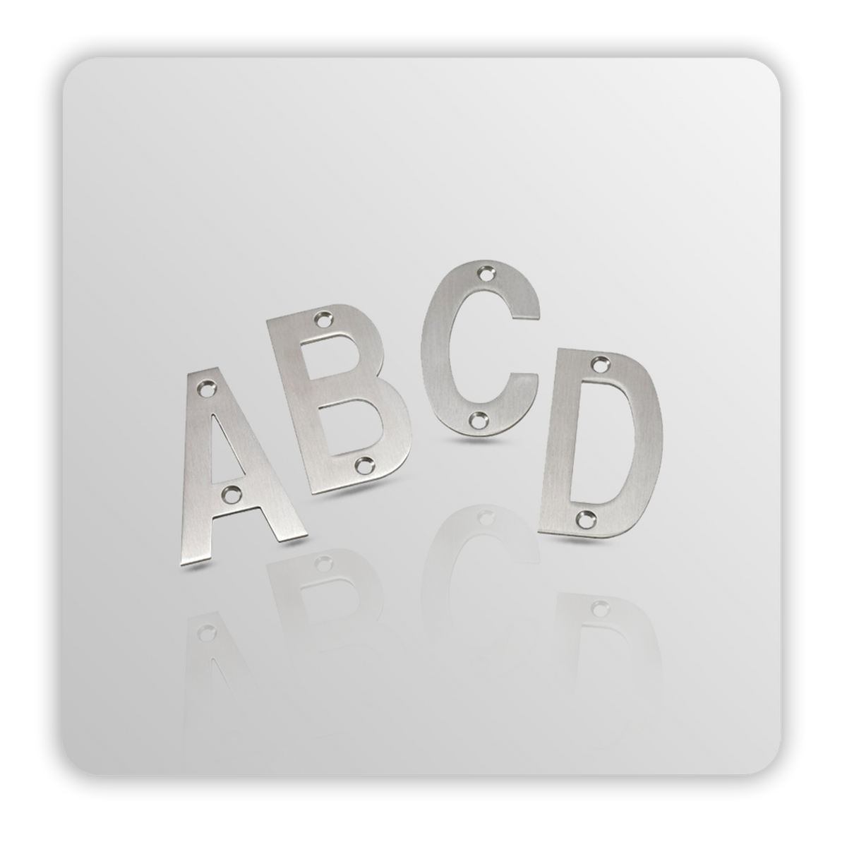 Stainless Steel Door Letters 3 Inch Brushed Stainless Steel Letters A ...