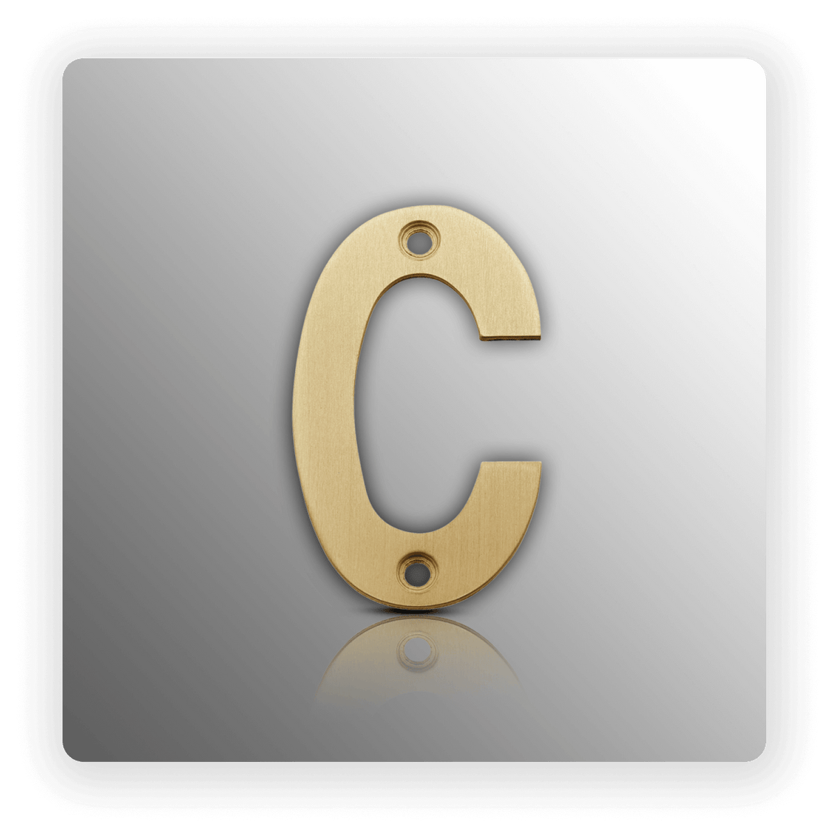 Front Door Letters 3 Inch Satin Brass Letters A - D – Handle Master