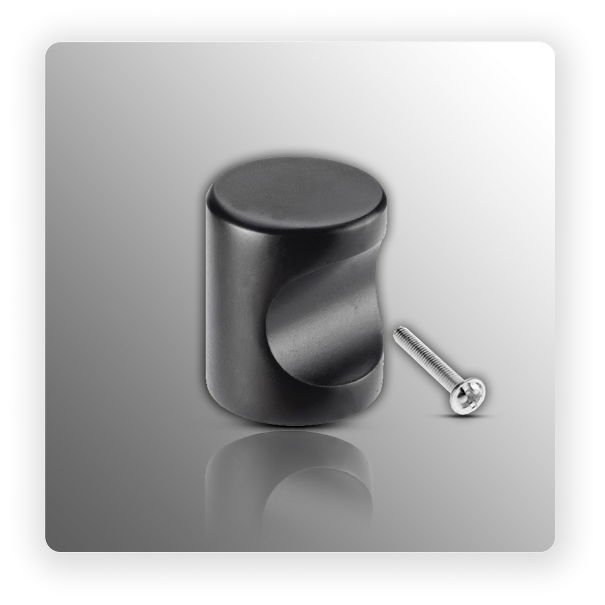 Black Cabinet Knobs with 20mm Diameter in Matte Finish – Handle Master