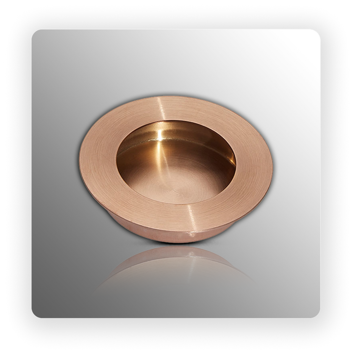 Flush Copper Pull Handle 65mm – Handle Master